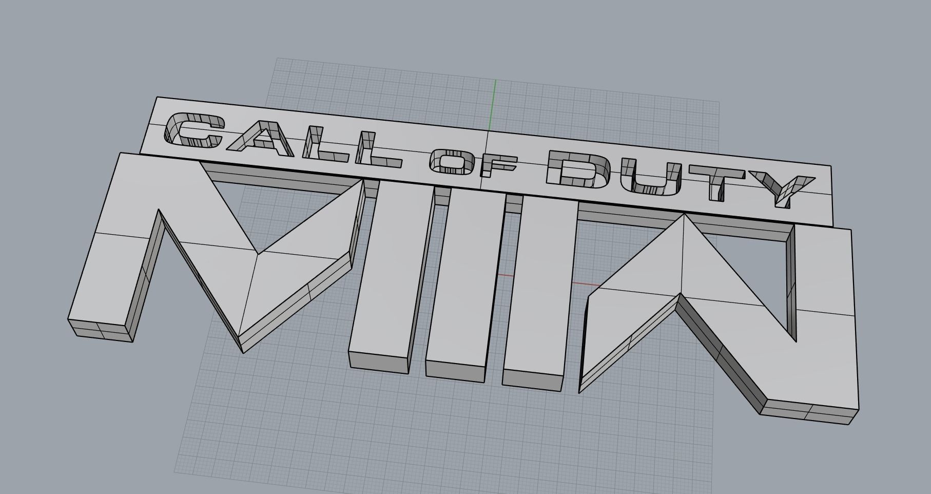 CALL OF DUTY MODERN WARFARE 3 LOGO WARZONE 2 3D model 3D printable ...