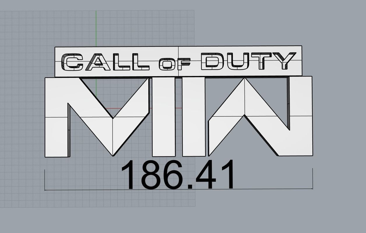 Call of Duty Modern Warfare 2 LOGO v 2 Warzone 2 3D model 3D printable ...