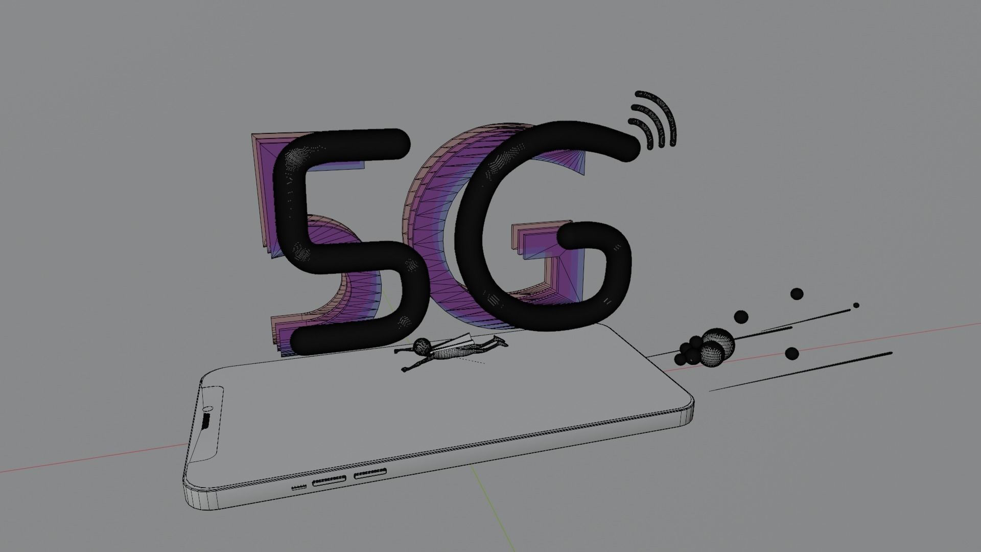 5G speed Template 3D model animated | CGTrader