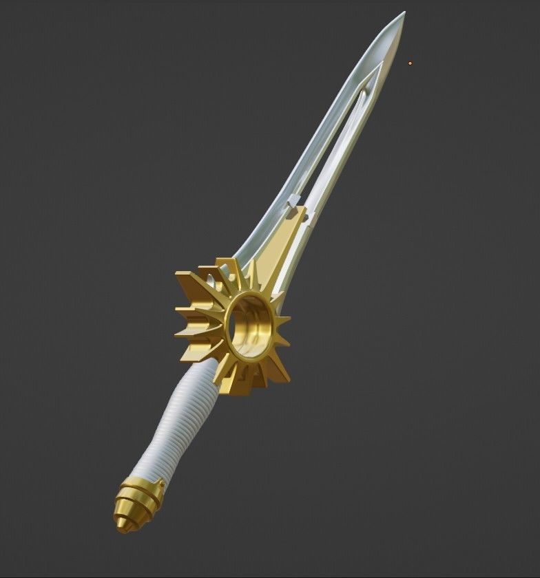 Power Ranger Wild Force Crystal Saber 3D print model 3D model 3D ...