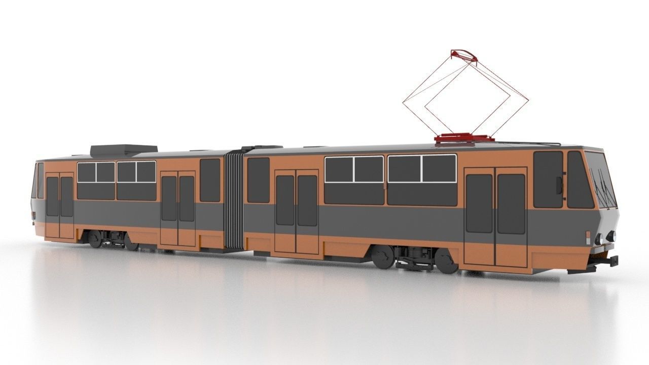 3D model Tatra KT4D Low VR / AR / low-poly | CGTrader