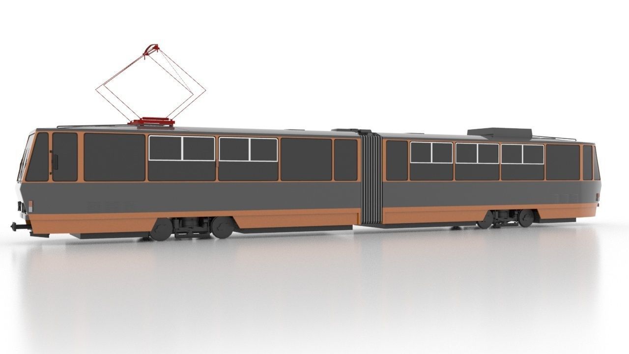 3D model Tatra KT4D Low VR / AR / low-poly | CGTrader