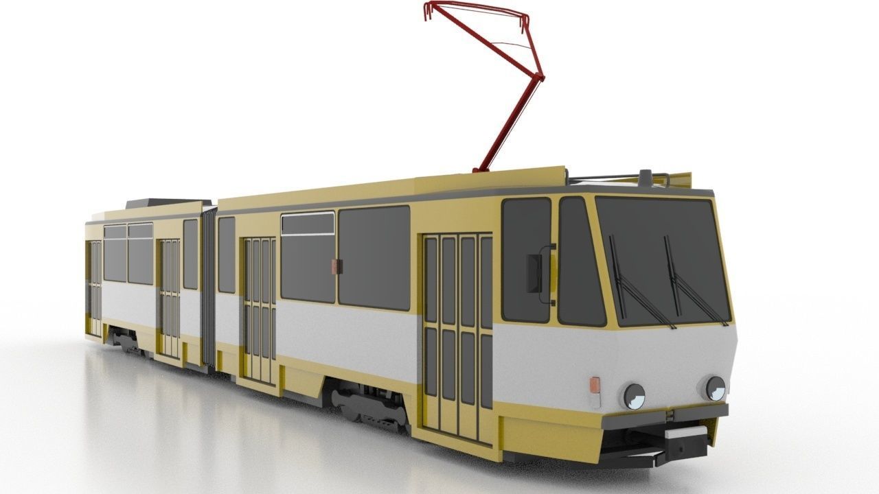 3D model Tatra KT4D-G Low VR / AR / low-poly | CGTrader