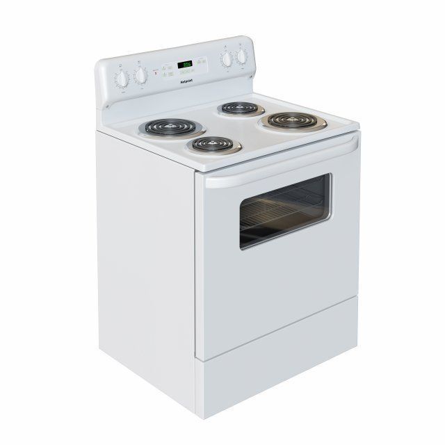 HOTPOINT STANDARD CLEAN ELECTRIC RANGE 3D model | CGTrader