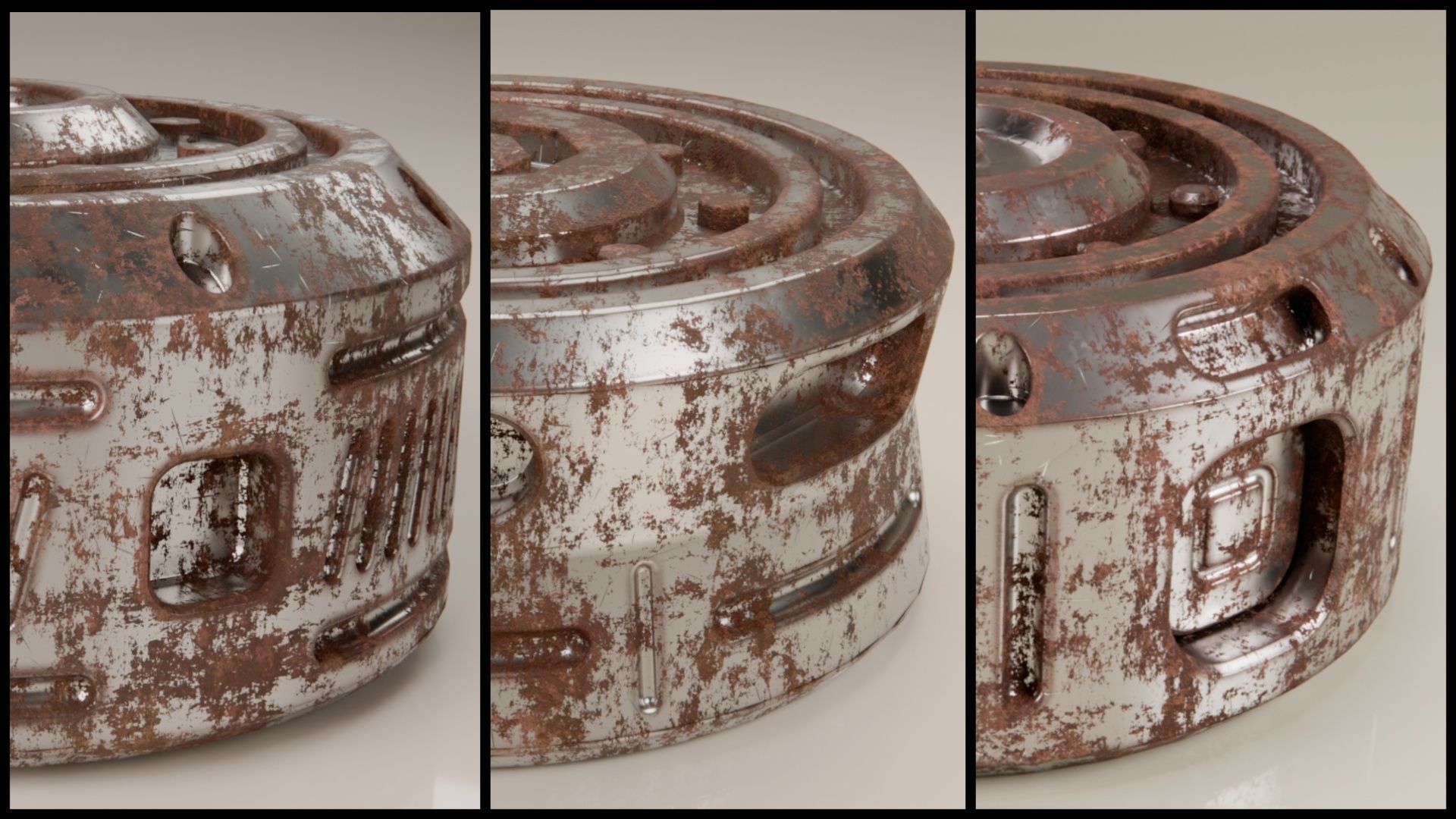 Rusty Mechanical Props 3D Model Collection | CGTrader