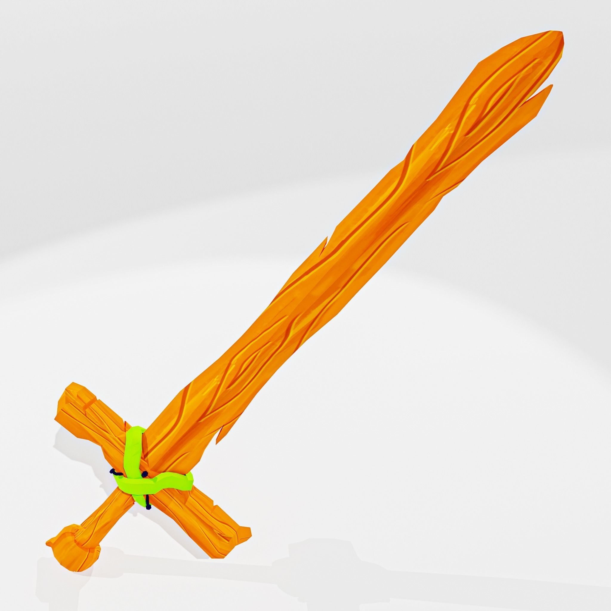 3D model Stylized Lowpoly Wooden Sword VR / AR / low-poly | CGTrader