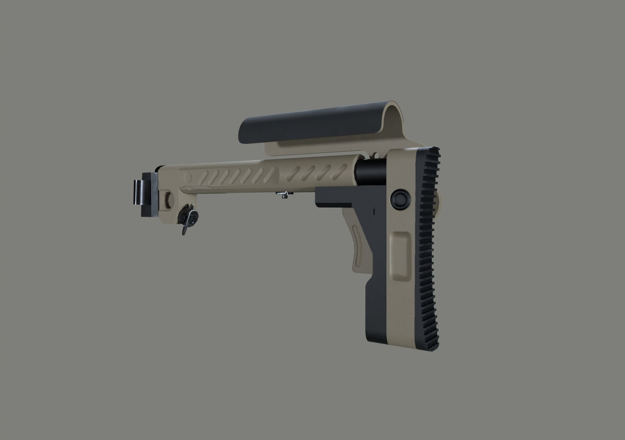 3D model AK PT-3 Zenit Buttstock VR / AR / low-poly | CGTrader