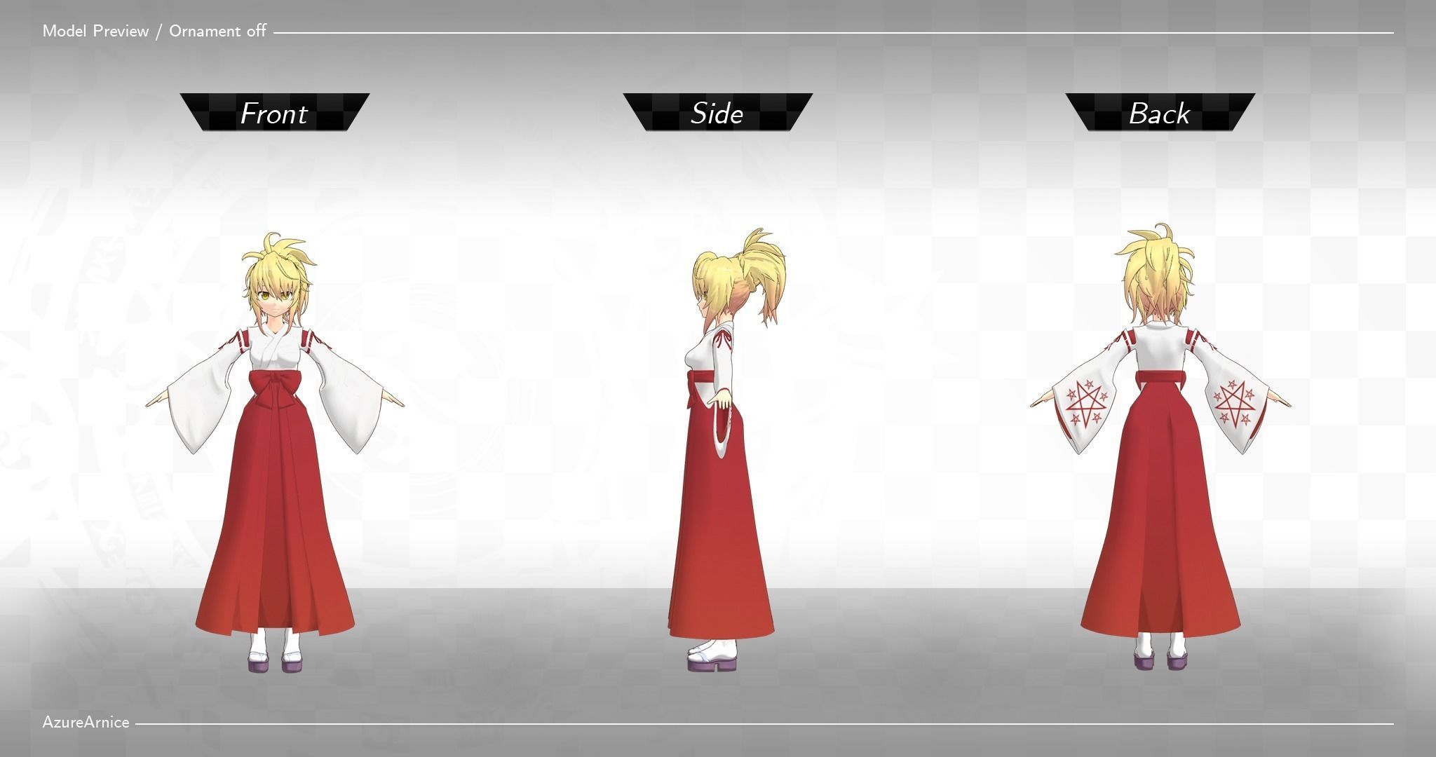 3D model Highschool DxD - Kunou MMD Model VR / AR / low-poly | CGTrader