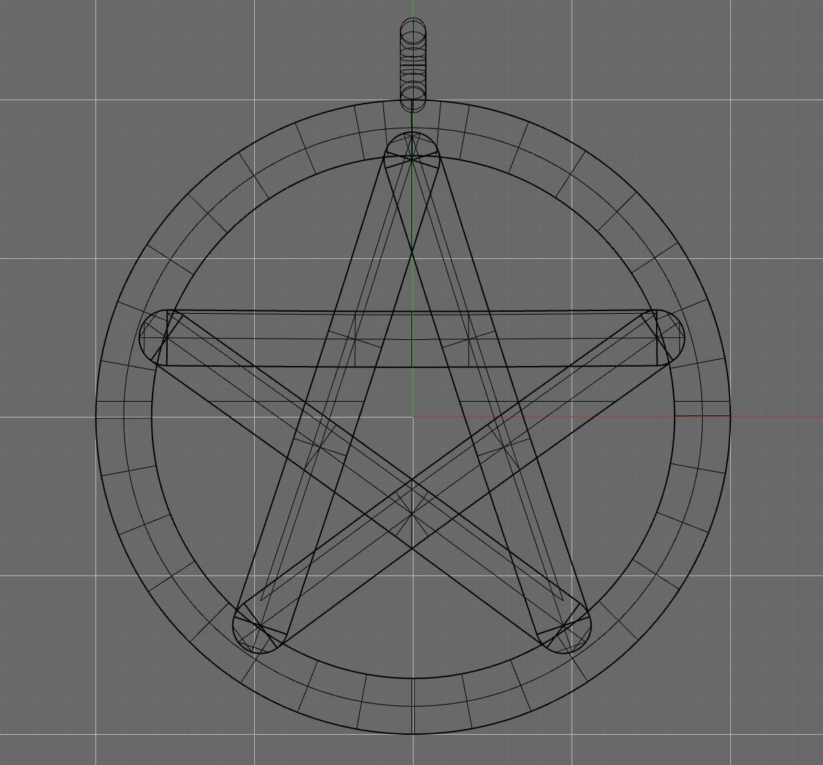Pentagram pendant free 3D model 3D printable | CGTrader