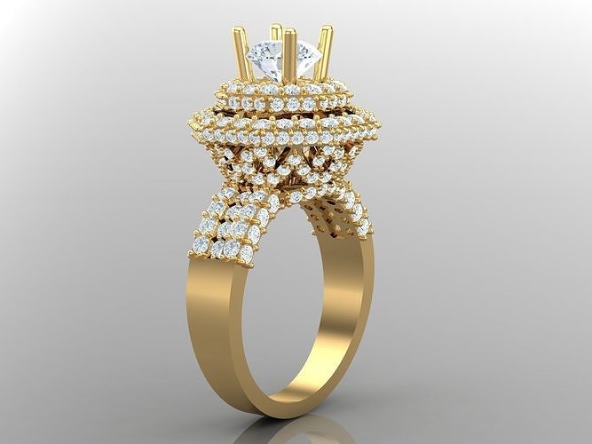 Premium Engagement Rings 1WR137 3D model 3D printable | CGTrader
