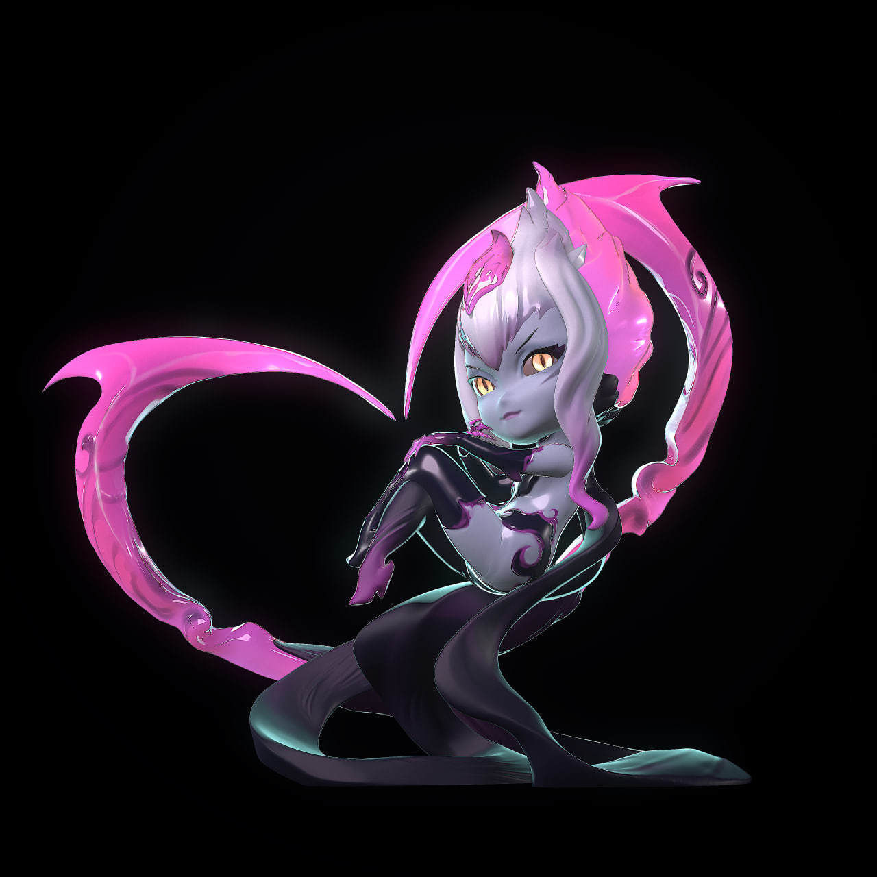 Evelynn League of Legends Figure chibi 3D model 3D printable | CGTrader