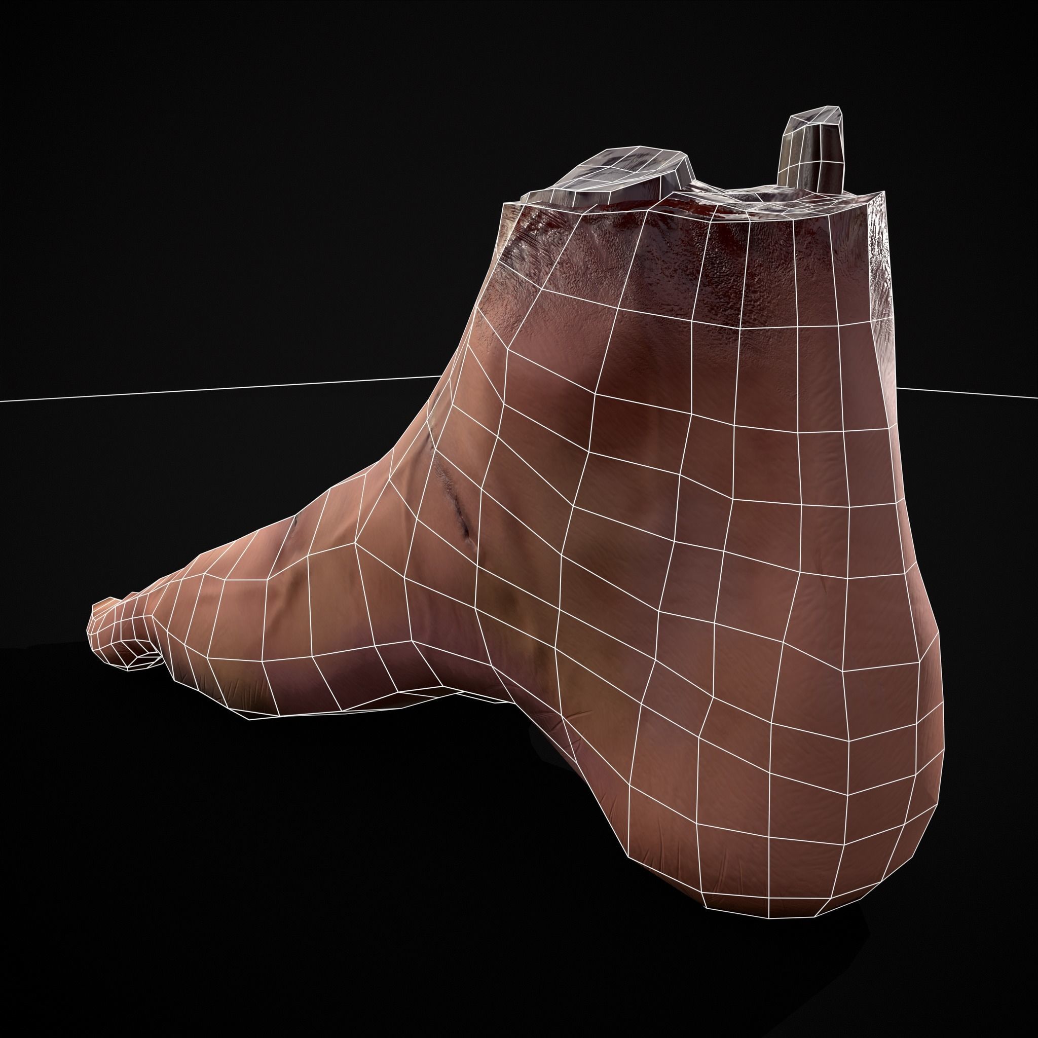 3D model Severed Male Foot VR / AR / low-poly | CGTrader