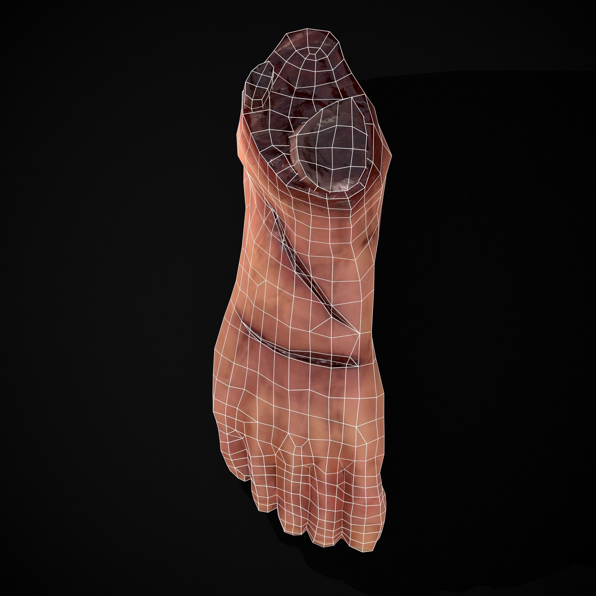 3D model Severed Male Foot VR / AR / low-poly | CGTrader