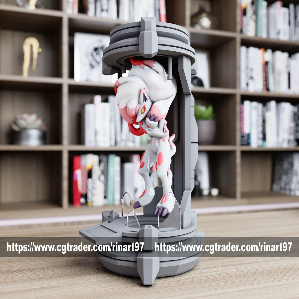 Zoroark Hisuian in the lab from pokemon 3D model 3D printable | CGTrader