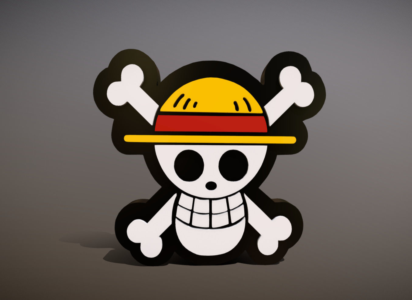 ONE PIECE SIGN 3D model 3D printable | CGTrader