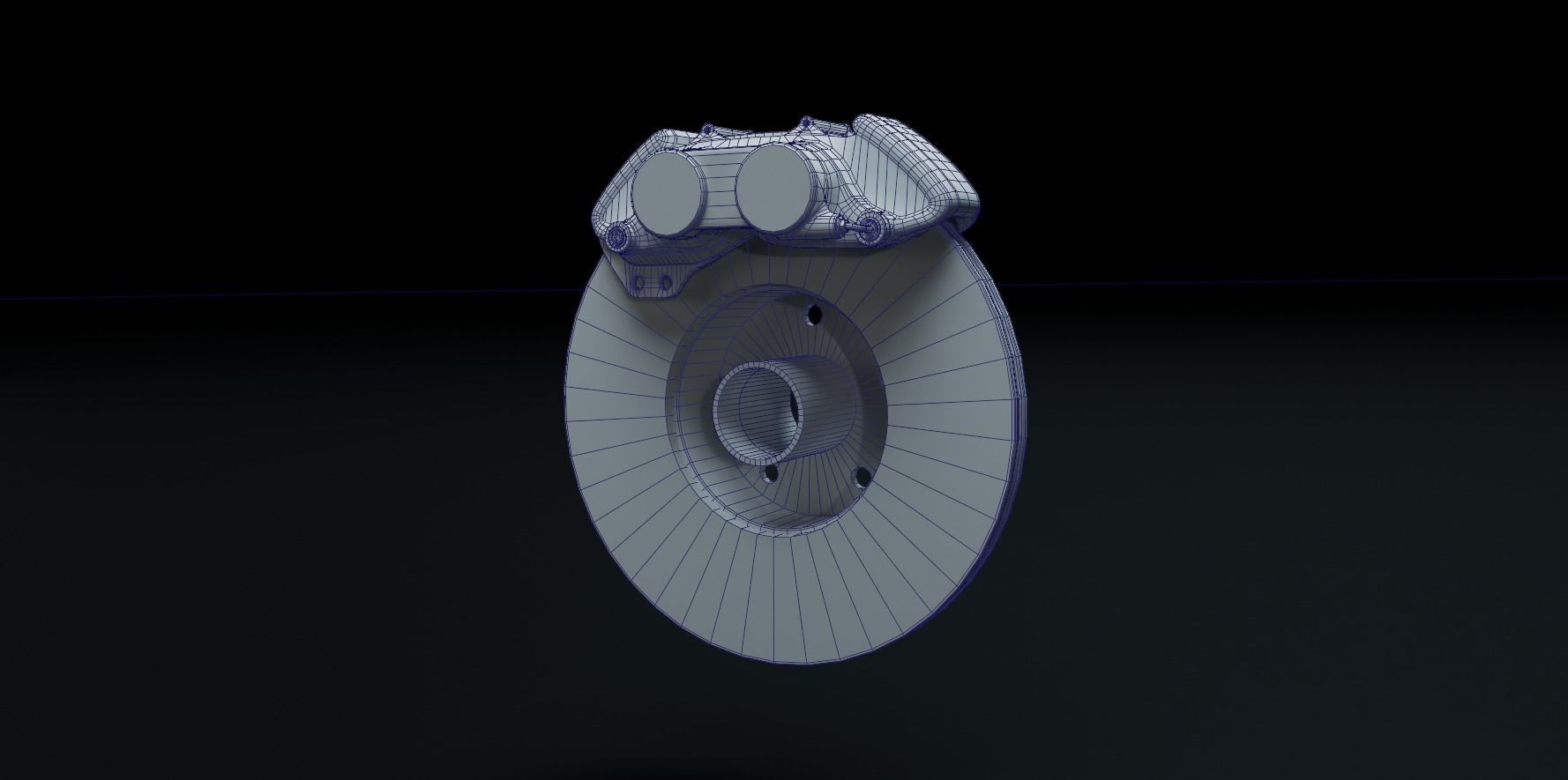 3D model 4 piston sport disc brakes VR / AR / low-poly | CGTrader