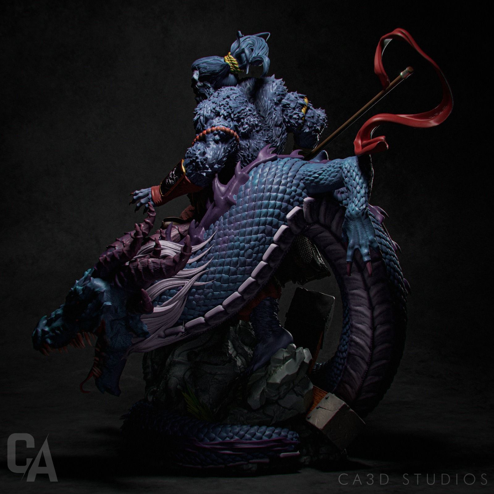 Beast Samurai 3D Print 3D model 3D printable | CGTrader