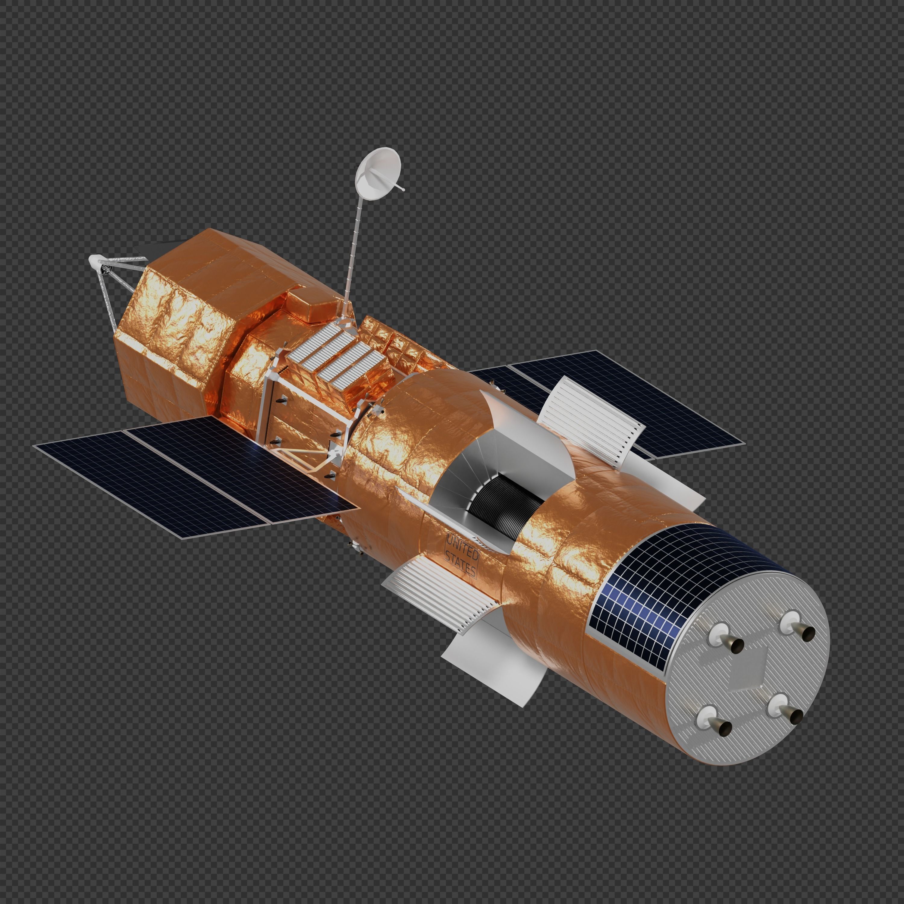 Zenith Star satellite 3D model | CGTrader