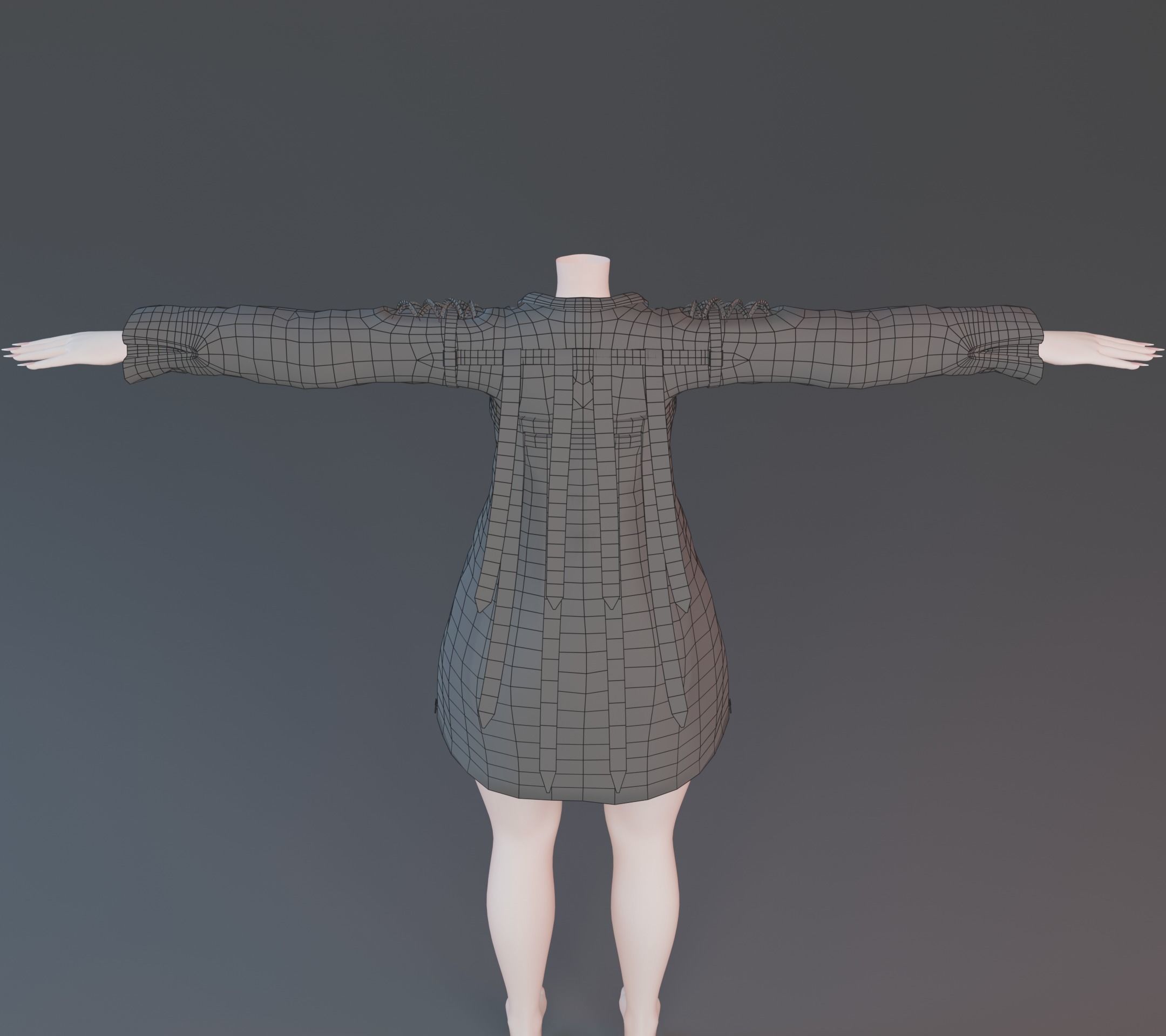 3D model Red Leather Punk Coat VR / AR / low-poly | CGTrader
