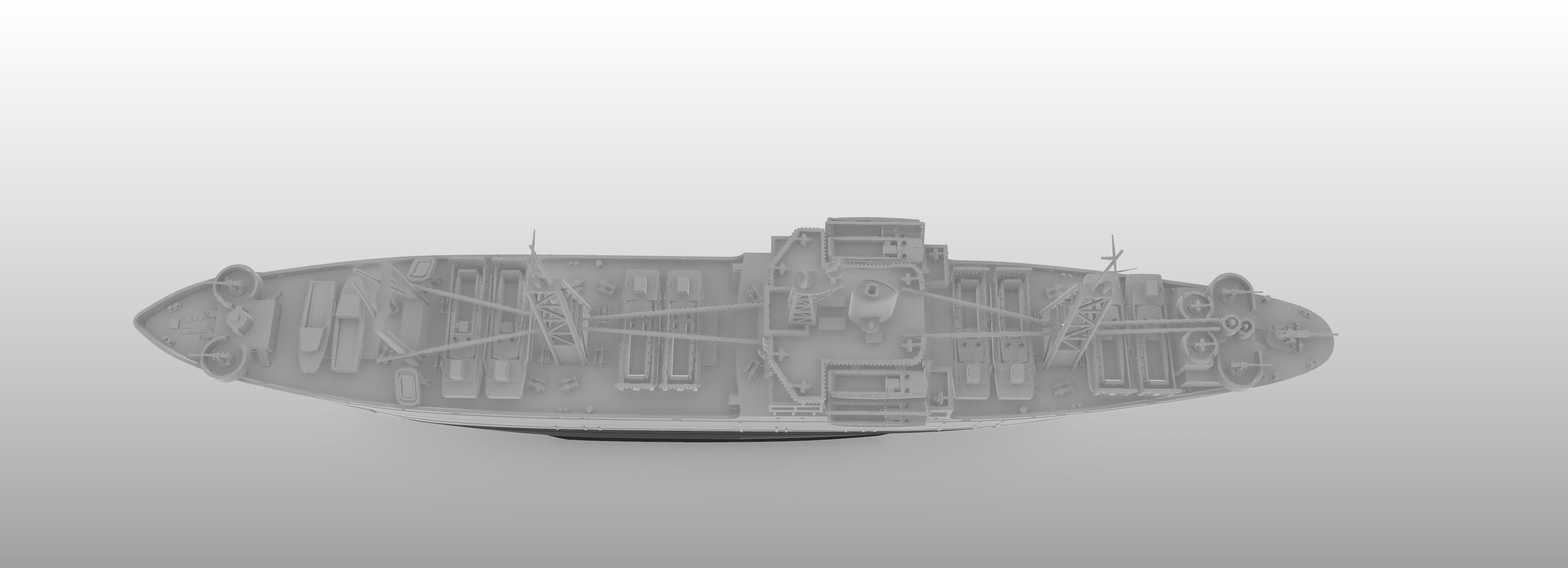 USS THUBAN Andromeda class WW2 attack cargo ship print ready 3D model ...