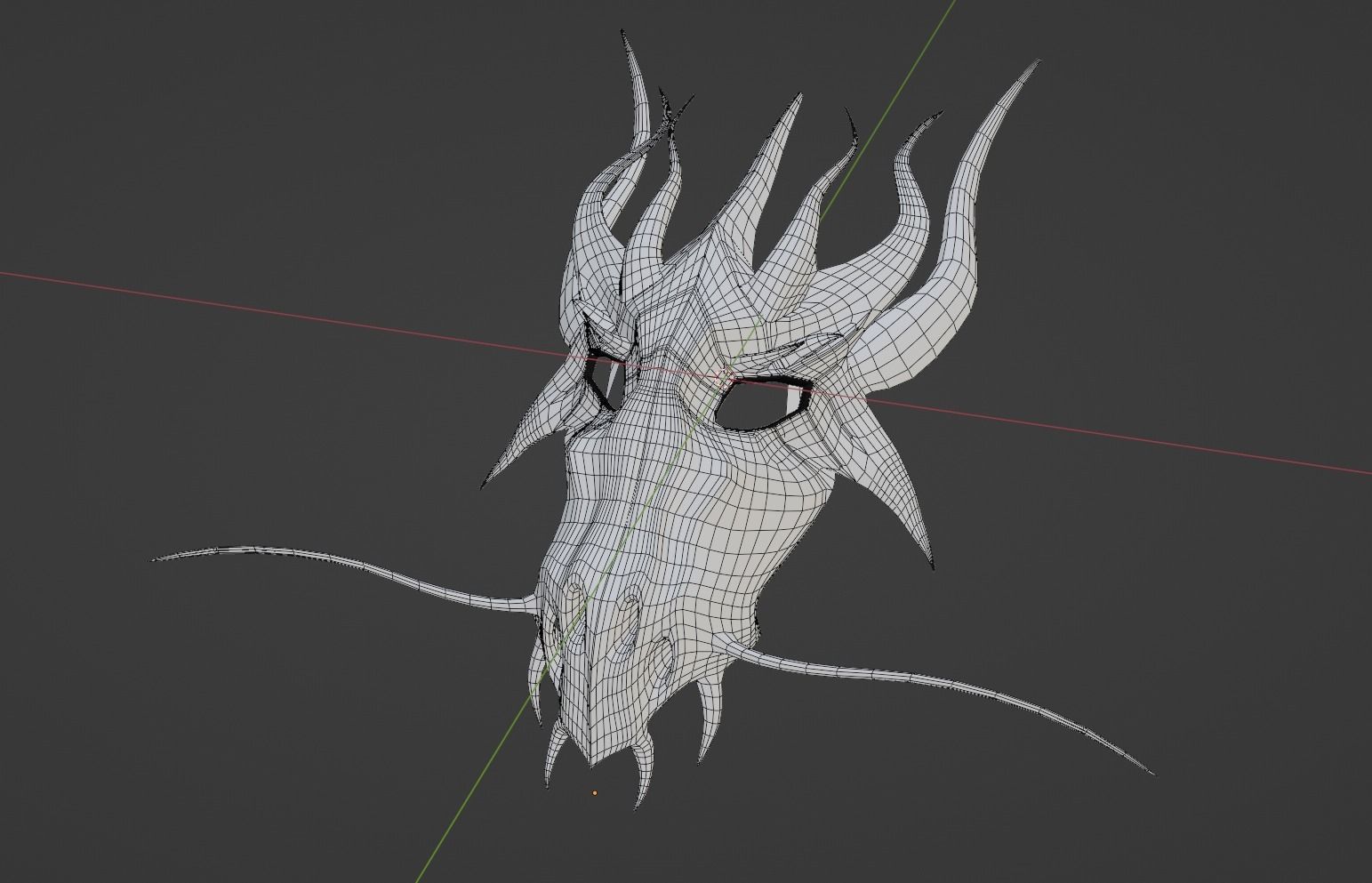 Dragon Face Low Poly free 3D model | CGTrader
