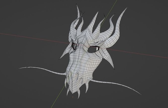 Dragon Face Low Poly free 3D model | CGTrader