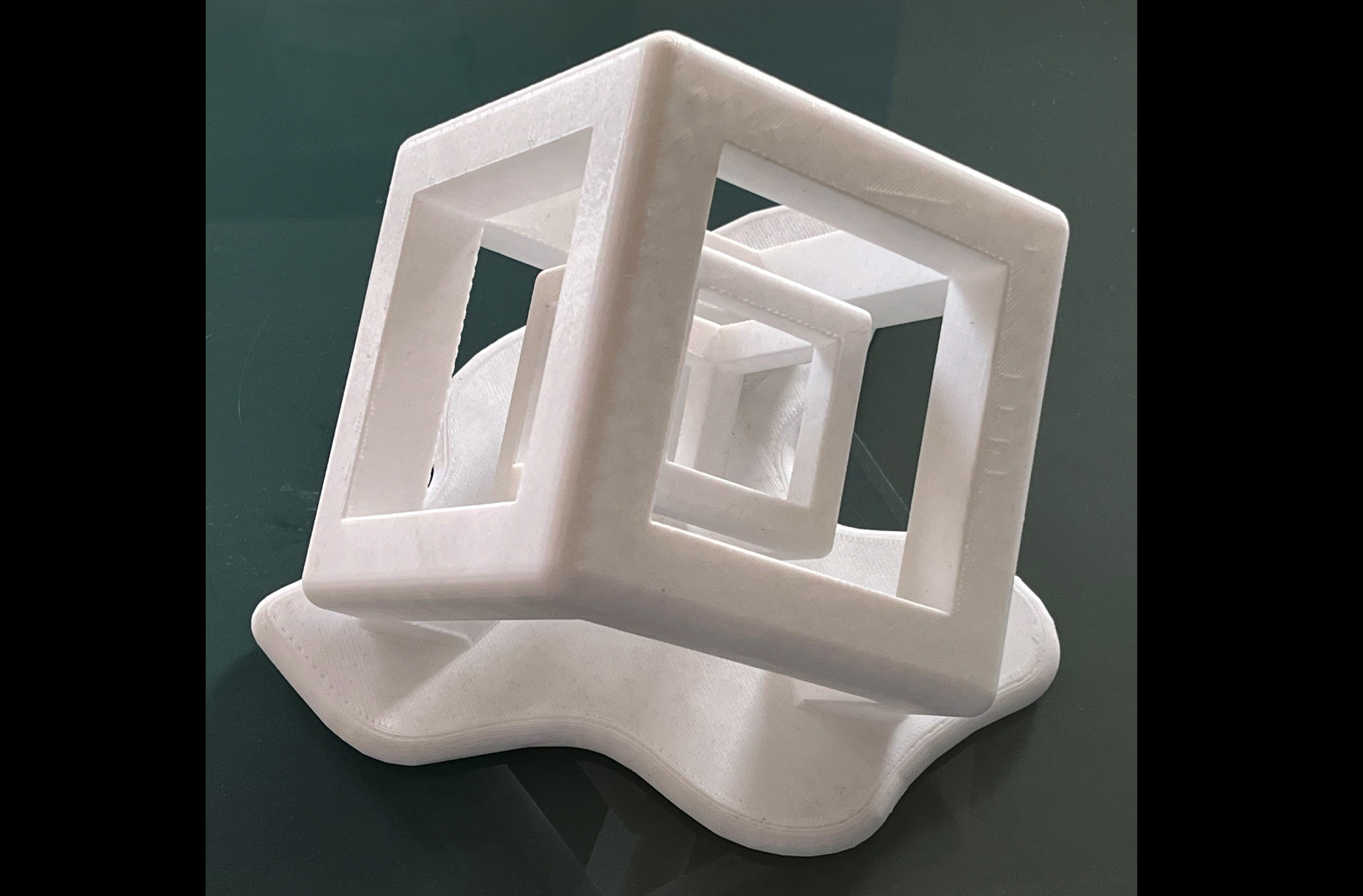 Melting Cubes Sculpture 3D model 3D printable | CGTrader