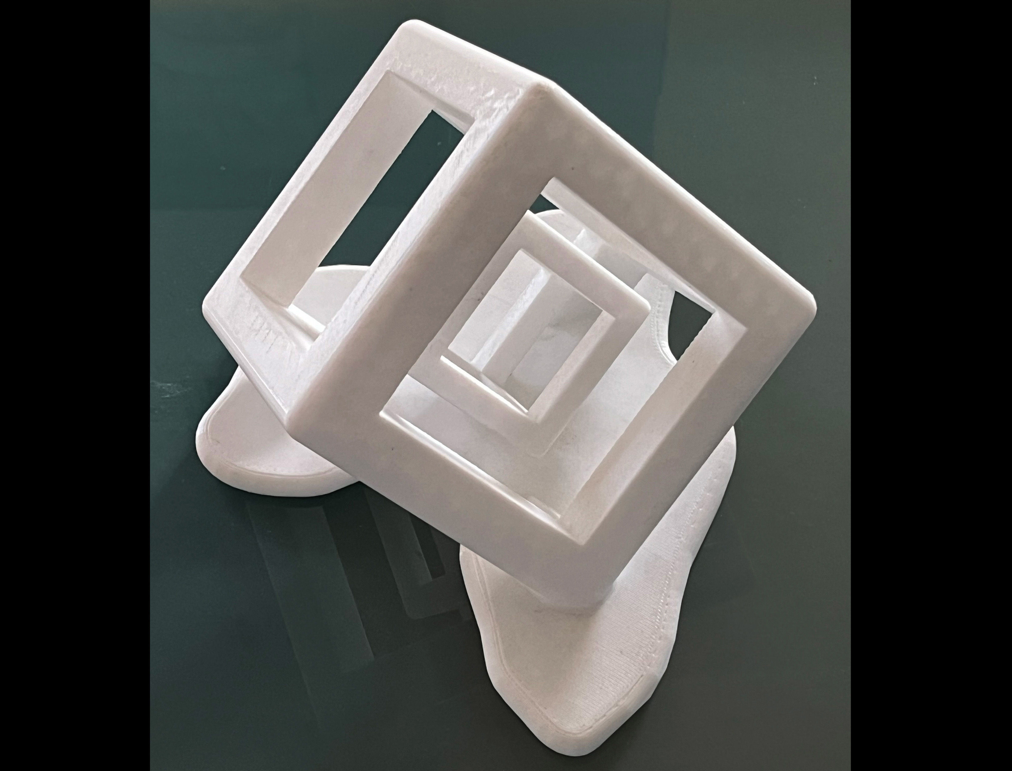 Melting Cubes Sculpture 3D model 3D printable | CGTrader