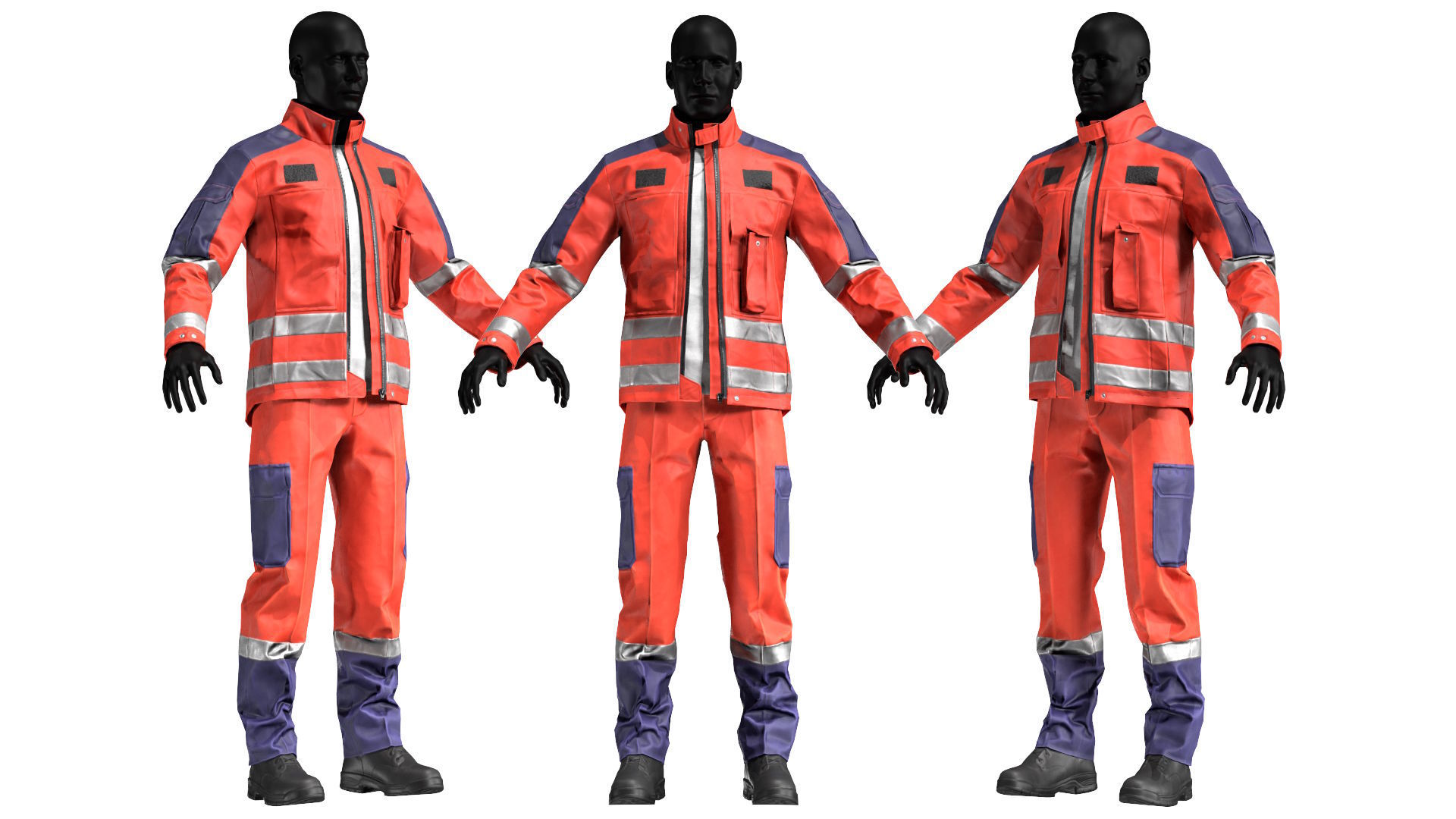 3D model EMS UNIFORM RIGGED VR / AR / low-poly | CGTrader