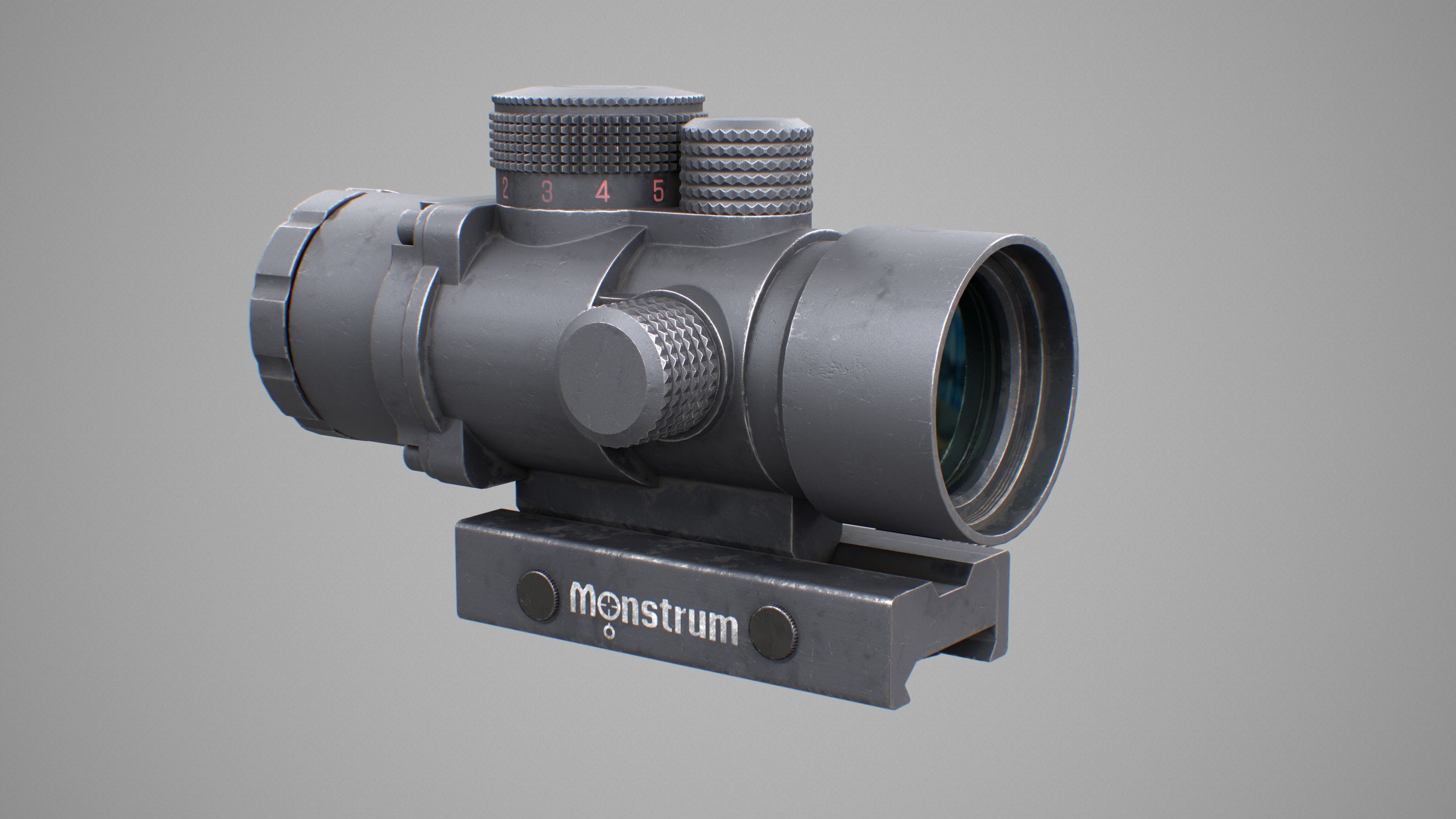 Monstrum 2x Scope FREE 3D Model free VR / AR / low-poly 3D model | CGTrader
