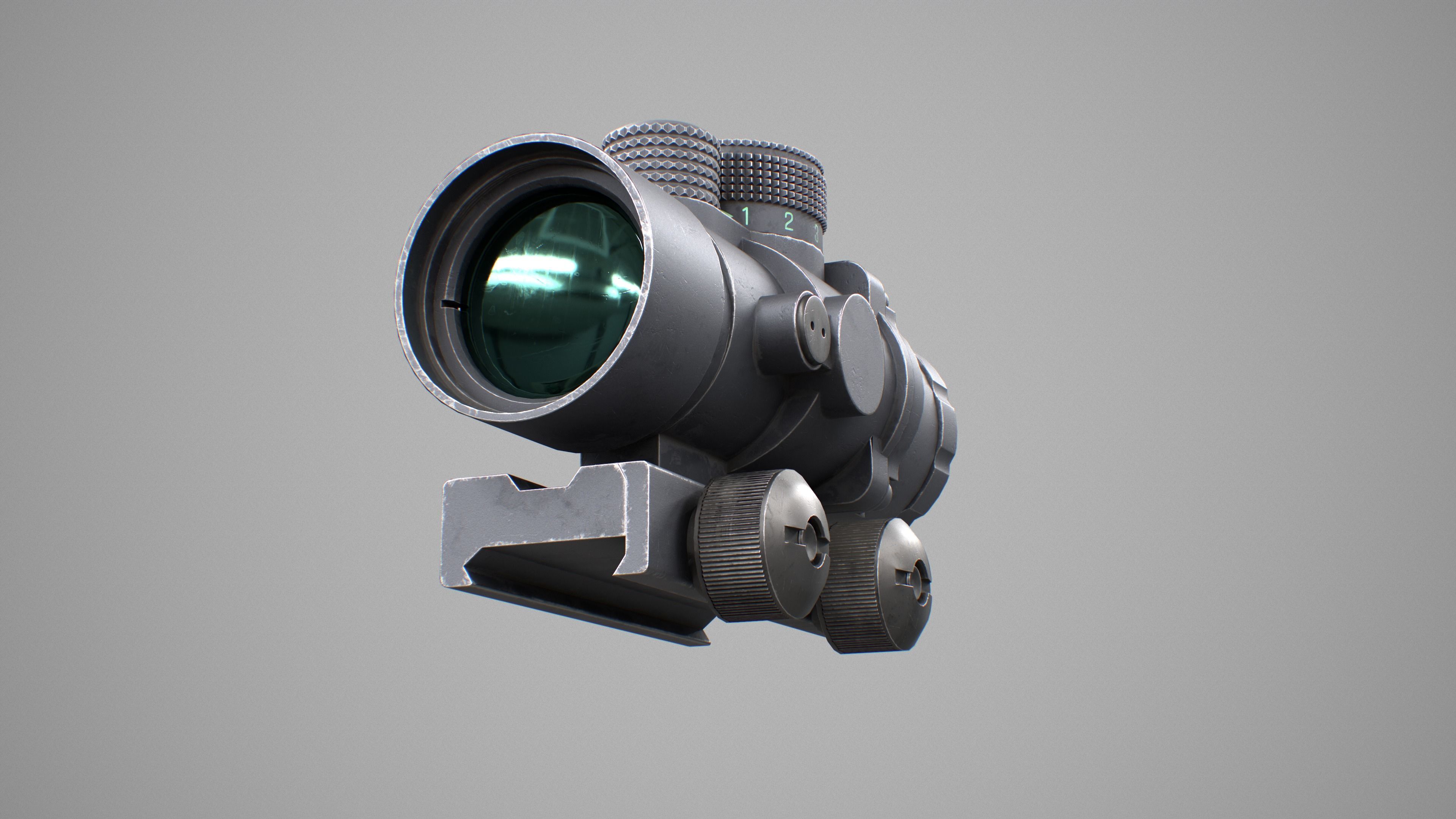 Monstrum 2x Scope FREE 3D Model free VR / AR / low-poly 3D model | CGTrader