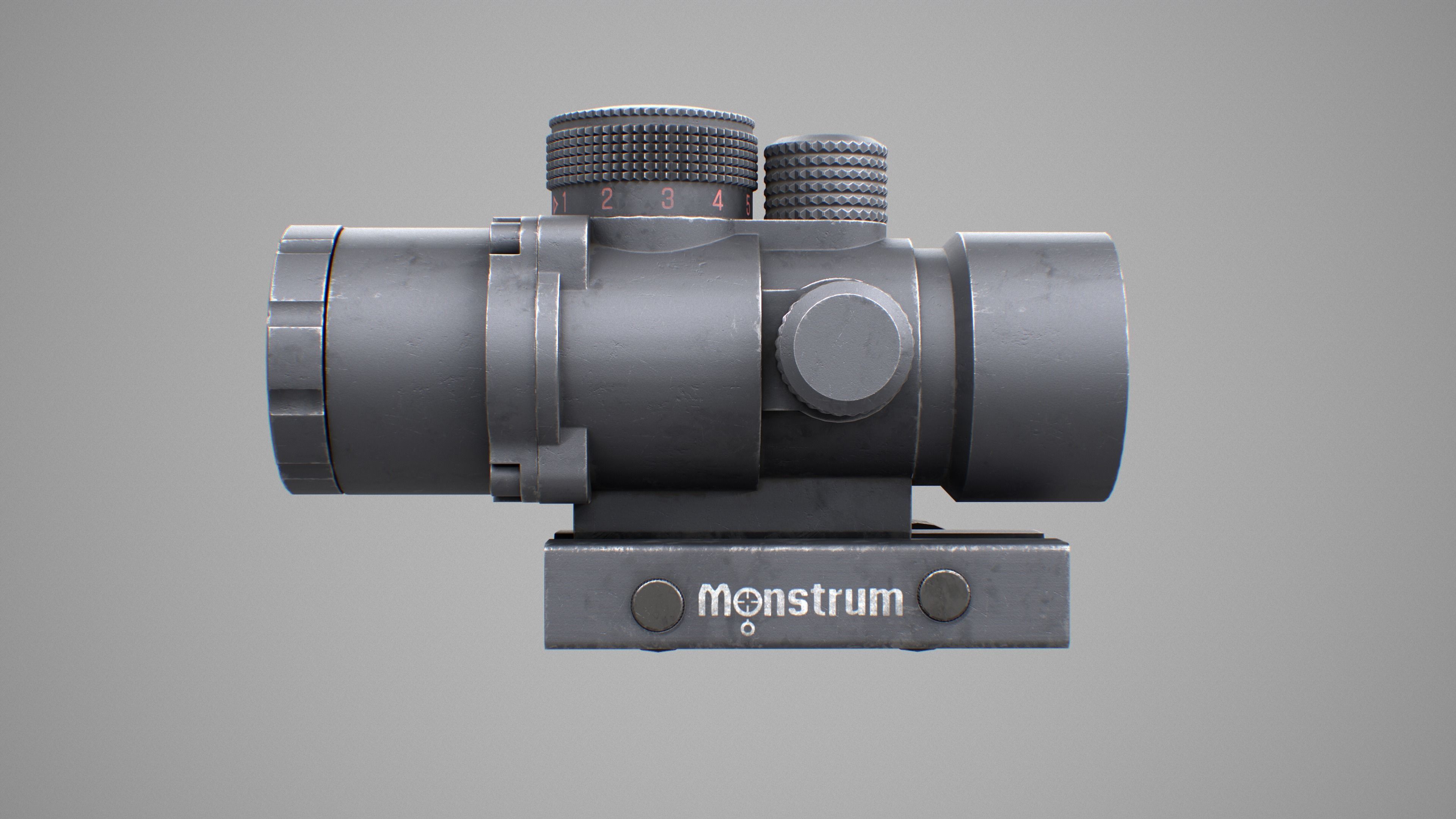 Monstrum 2x Scope FREE 3D Model free VR / AR / low-poly 3D model | CGTrader