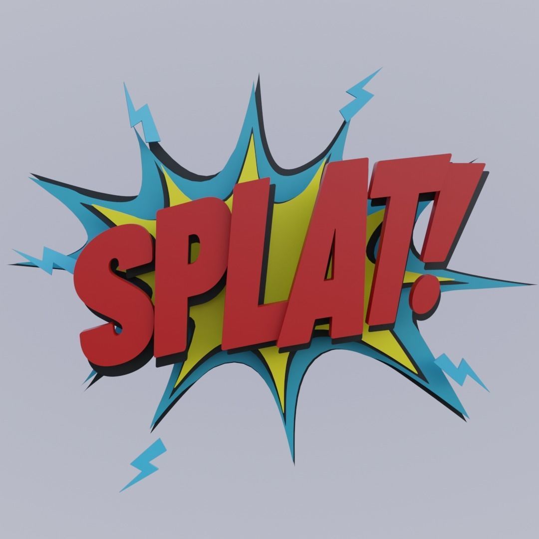 3D model Splat FX for AR animated VR / AR / low-poly | CGTrader