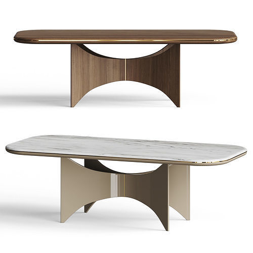 Turri Blues Dining Table 3D model | CGTrader