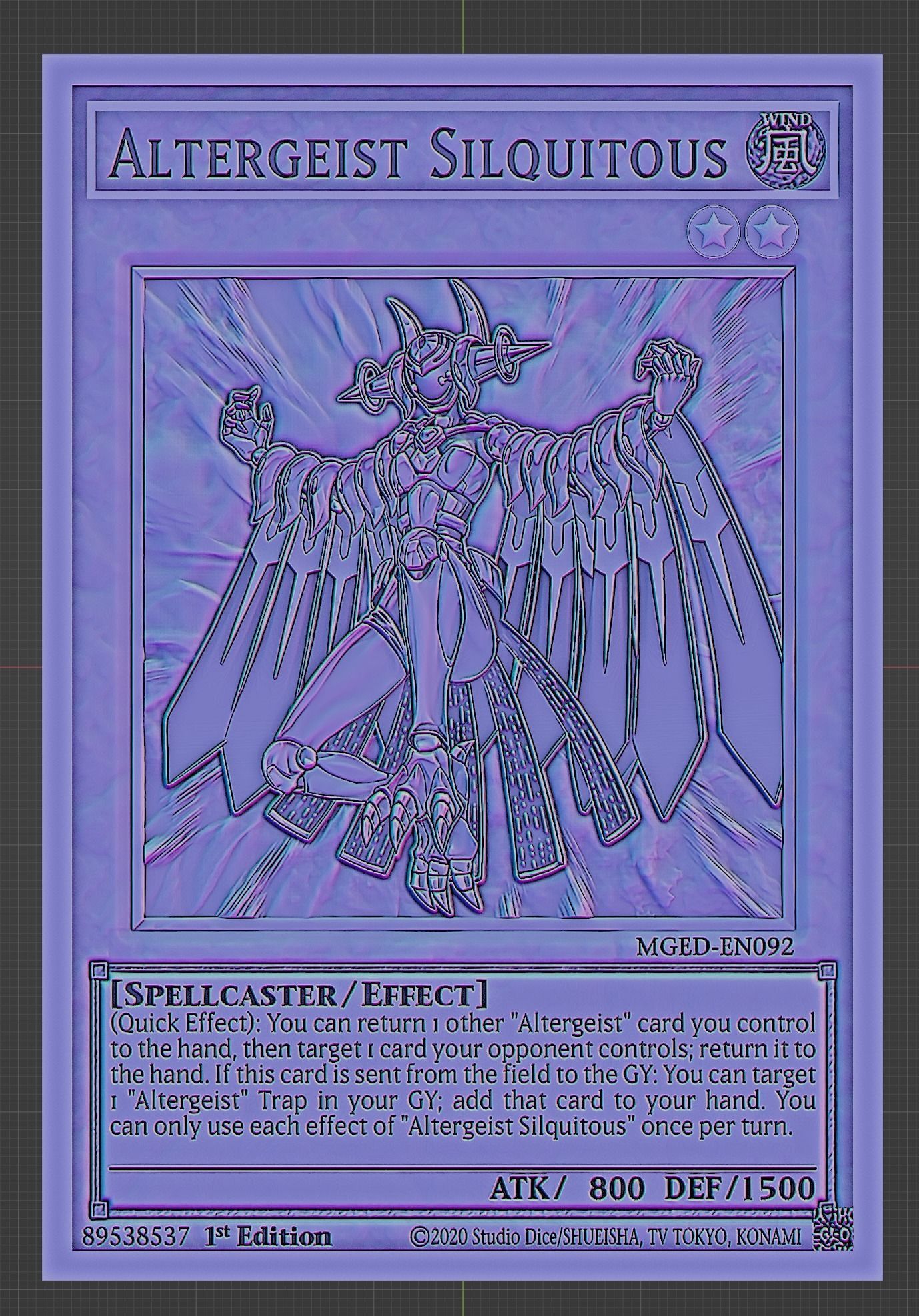 Altergeist Silquitous - yugioh 3D model 3D printable | CGTrader