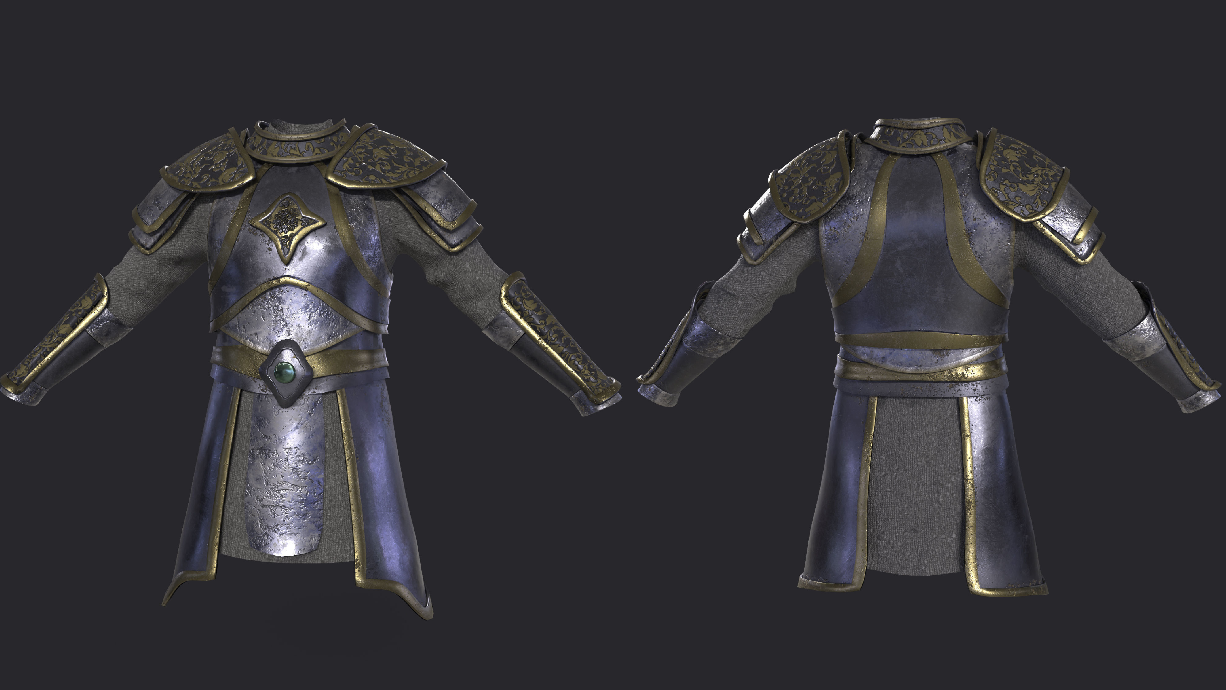 Medieval warrior armor metal armour 3D model | CGTrader