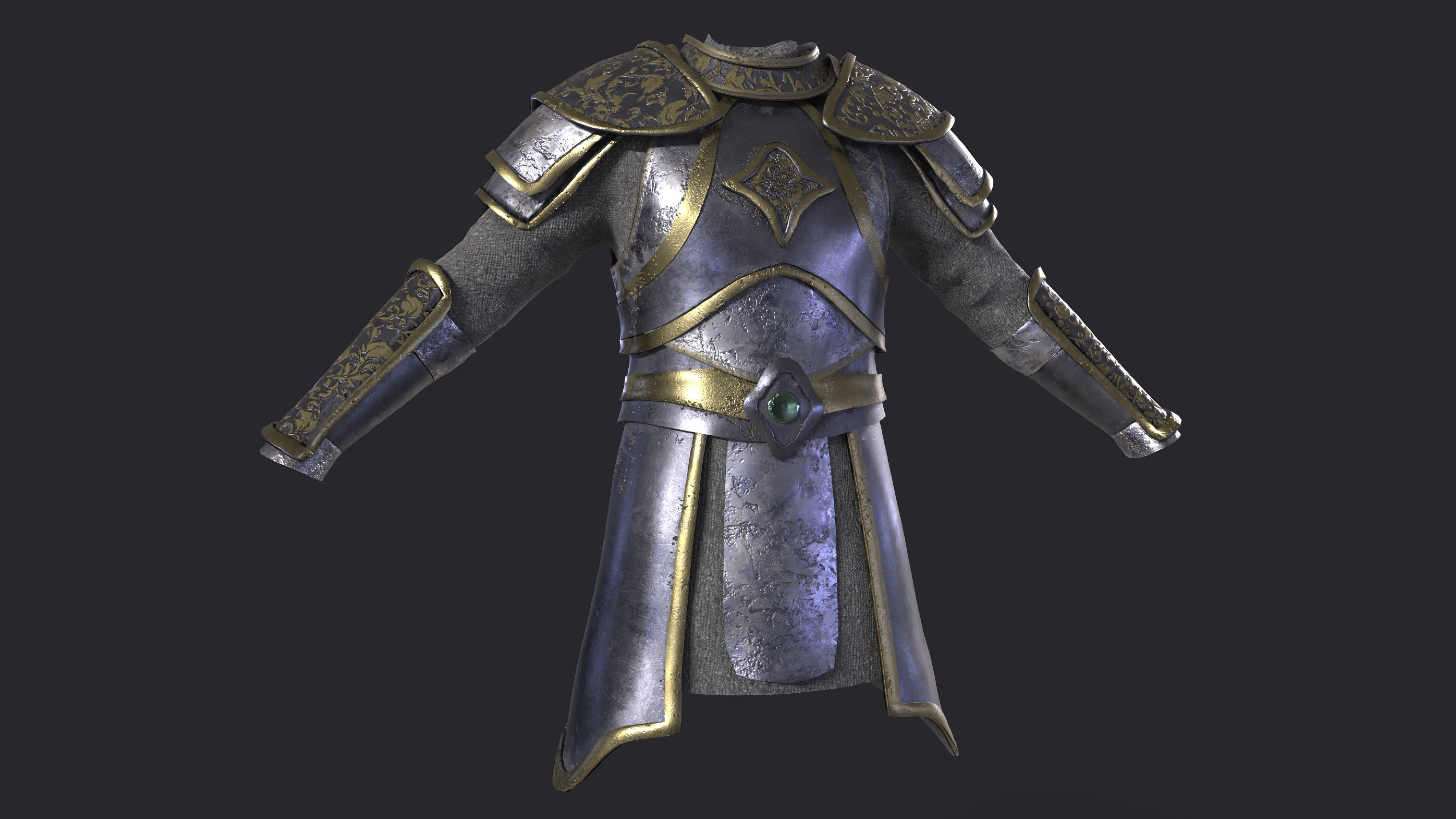 Medieval warrior armor metal armour 3D model | CGTrader