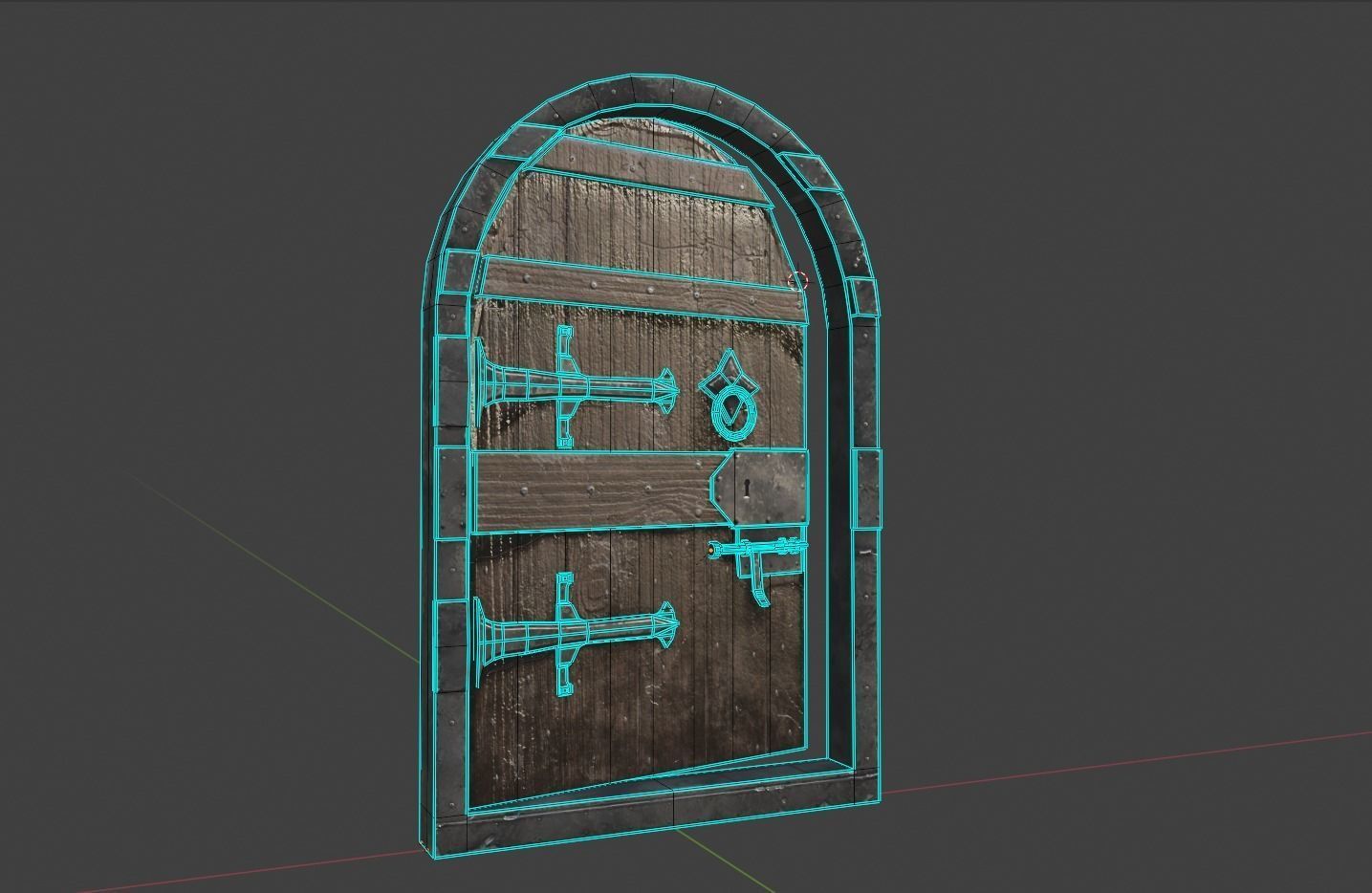 3D model Medieval door VR / AR / low-poly | CGTrader