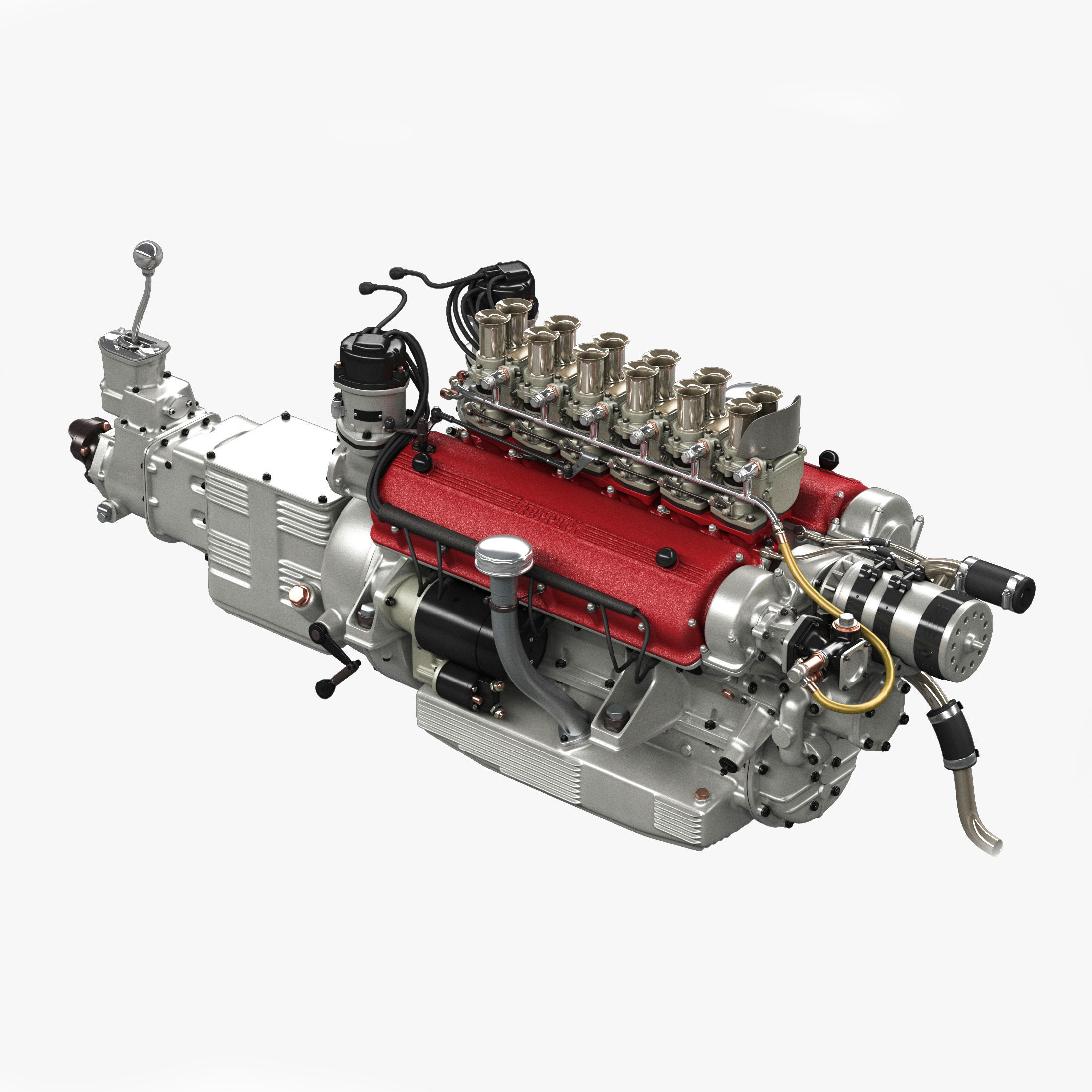 Ferrari 250 TR Colombo Engine - 3 liter - 2nd version 3D model 3D ...