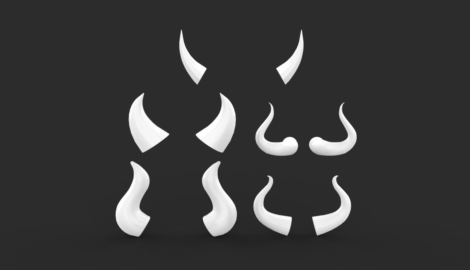 3D model Devil Horns VR / AR / low-poly | CGTrader