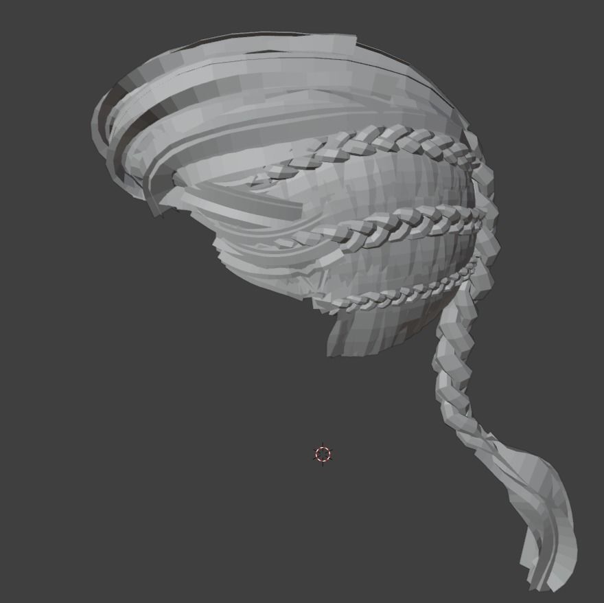 3D model Viking male braided hair 3d Model VR / AR / low-poly | CGTrader