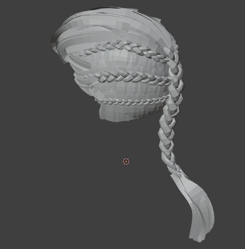 3D model Viking male braided hair 3d Model VR / AR / low-poly | CGTrader