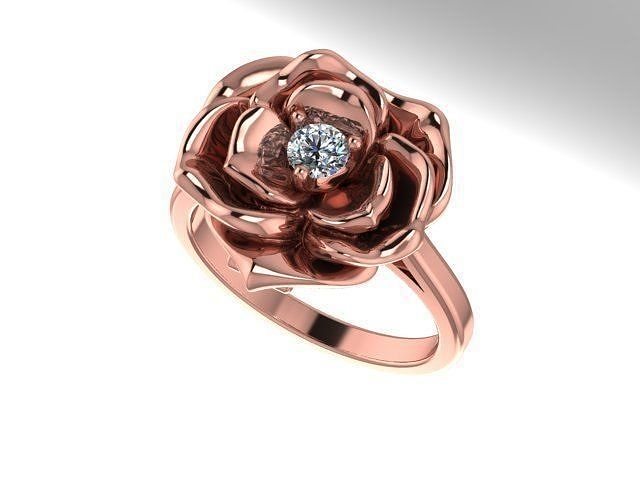 Flower Convertible Ring Pendant 3D model 3D printable | CGTrader