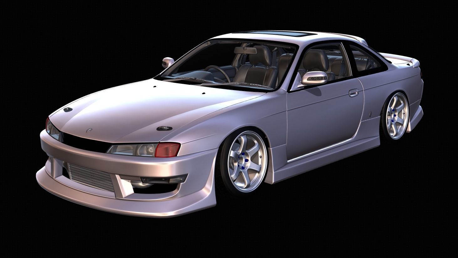 3D model GP Sports G-FOUR S14 Silvia Kouki - GT7 Base VR / AR / low ...