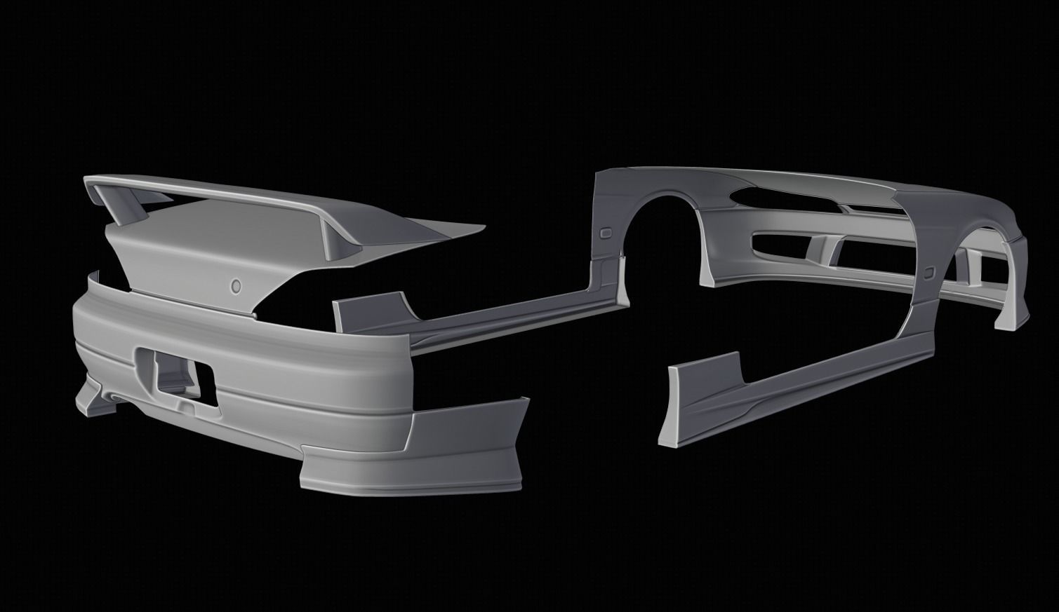 3D model GP Sports G-Sonic Type-1 - GT7 - GT6 S15 Silvia Spec R VR / AR ...