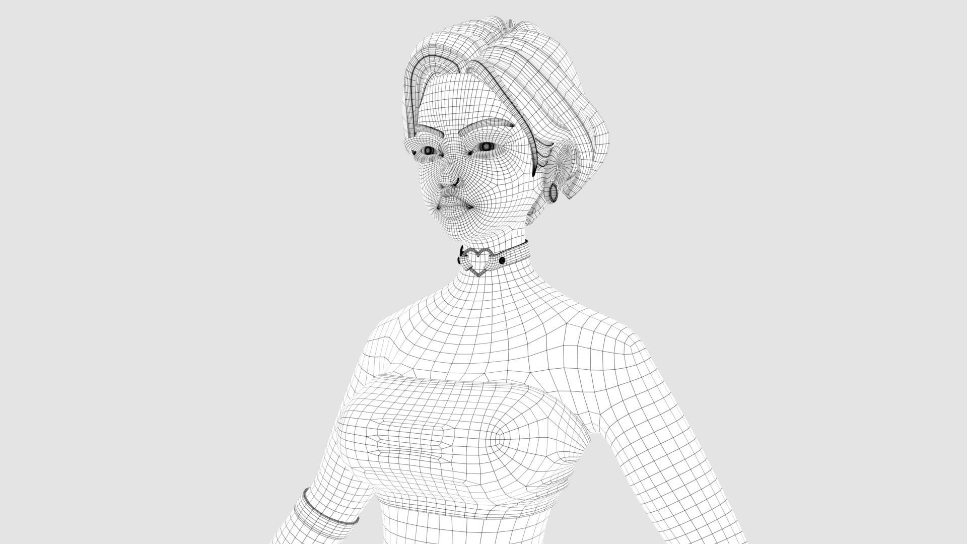 Goth Chloe 3D model | CGTrader