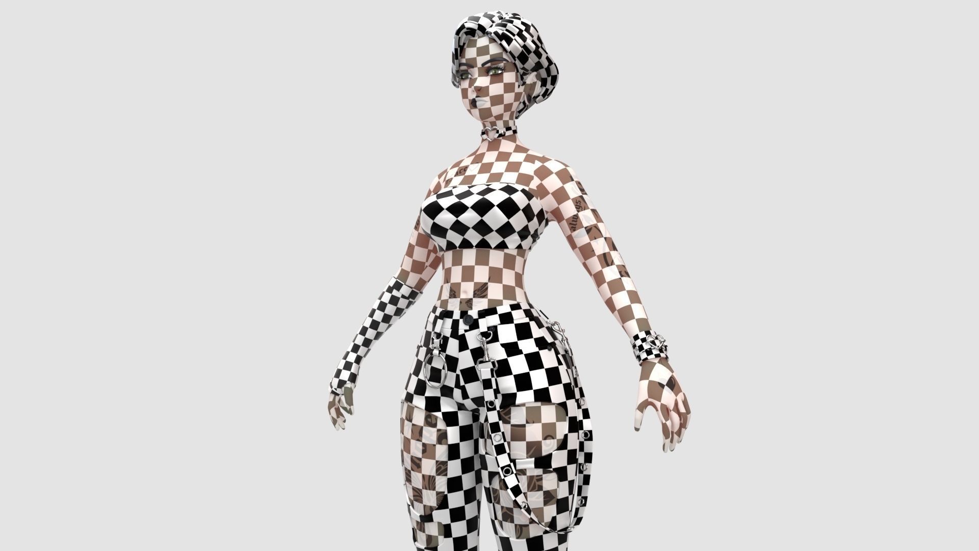 Goth Chloe 3D model | CGTrader
