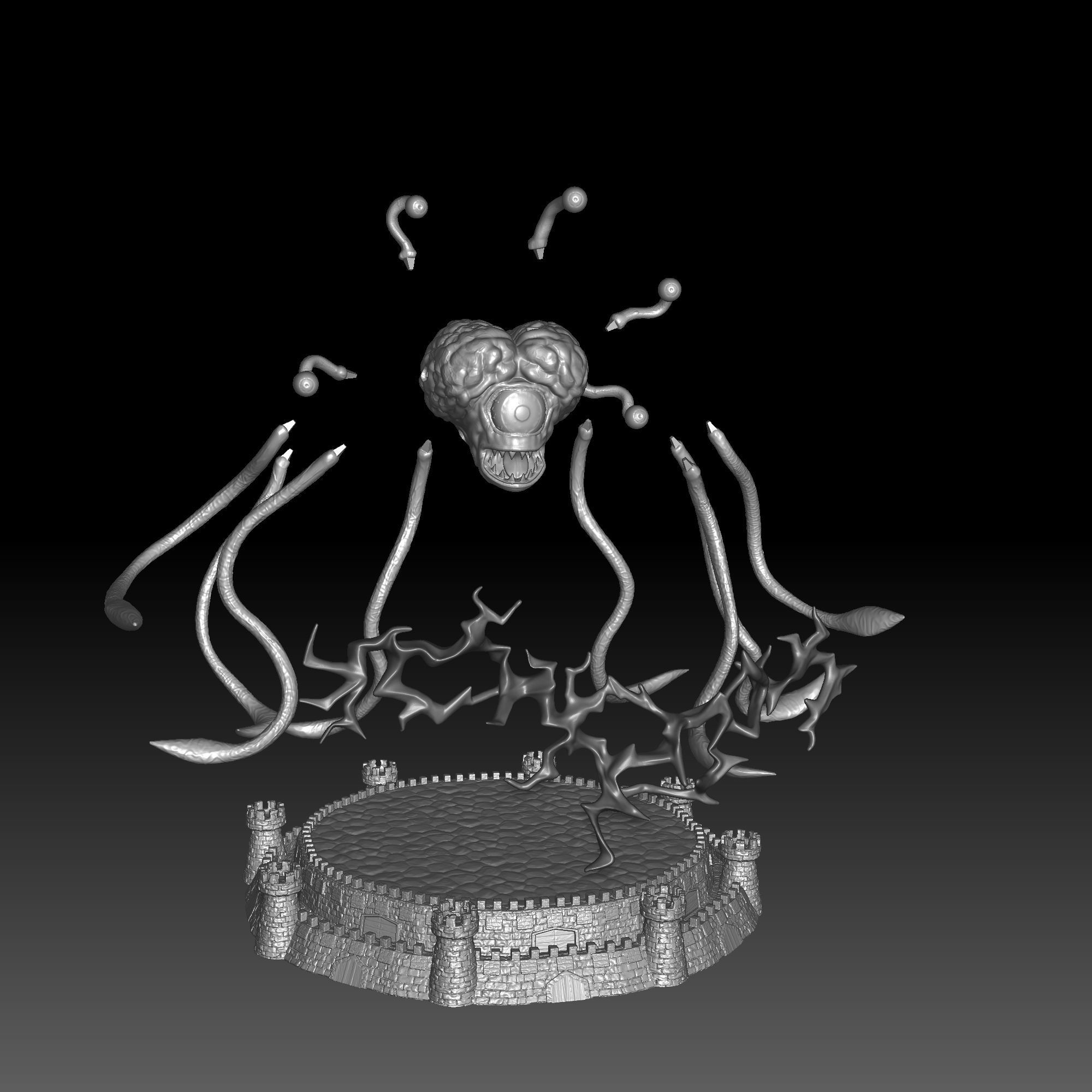 Heroes 3 Evil Eye of Dungeon 3D model 3D printable | CGTrader