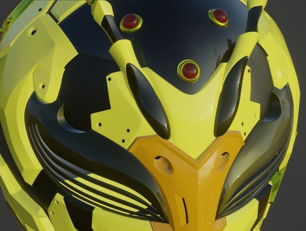 Hachi Augment 01 Kamen Rider cosplay helmet 3D printable 3D model 3D printable | CGTrader