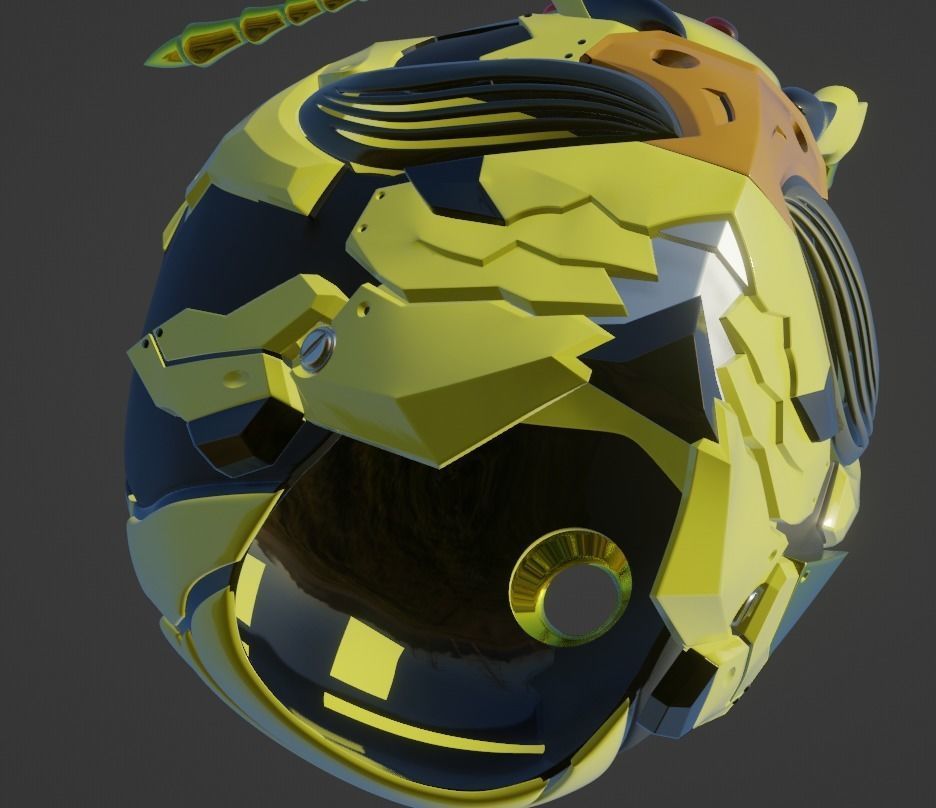 Hachi Augment 01 Kamen Rider cosplay helmet 3D printable 3D model 3D printable | CGTrader